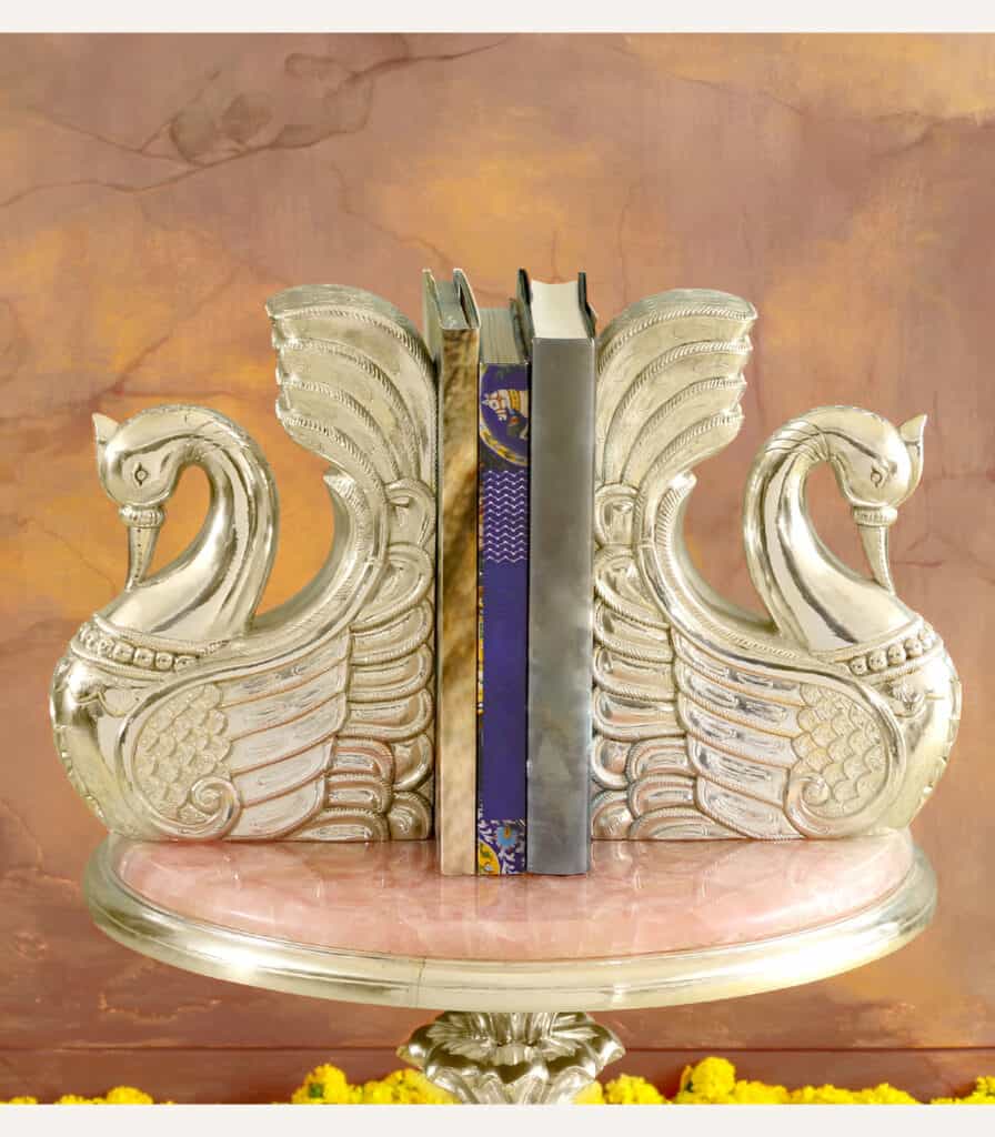 Silver Swan Bookends | Beyond Square
