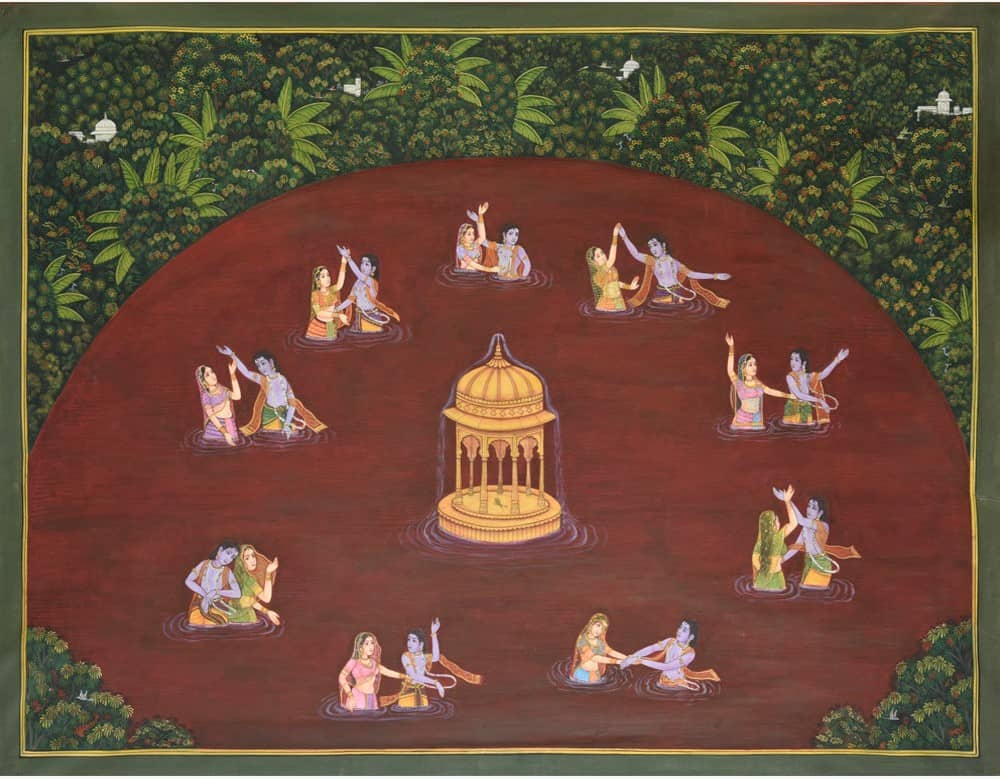 Unlock The Divine Beauty Of Radha Krishna Raas Pichwai Art